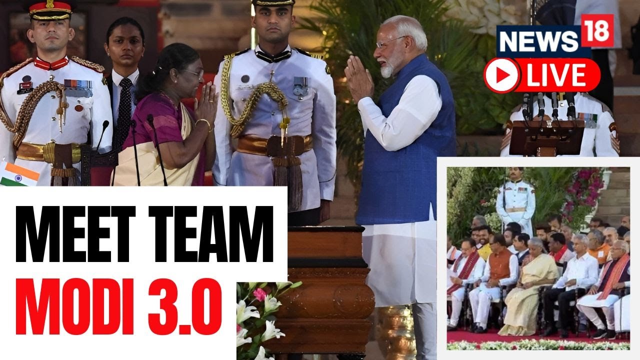 Modi Oath Ceremony LIVE | Modi Takes Oath For Third Consecutive Term As ...
