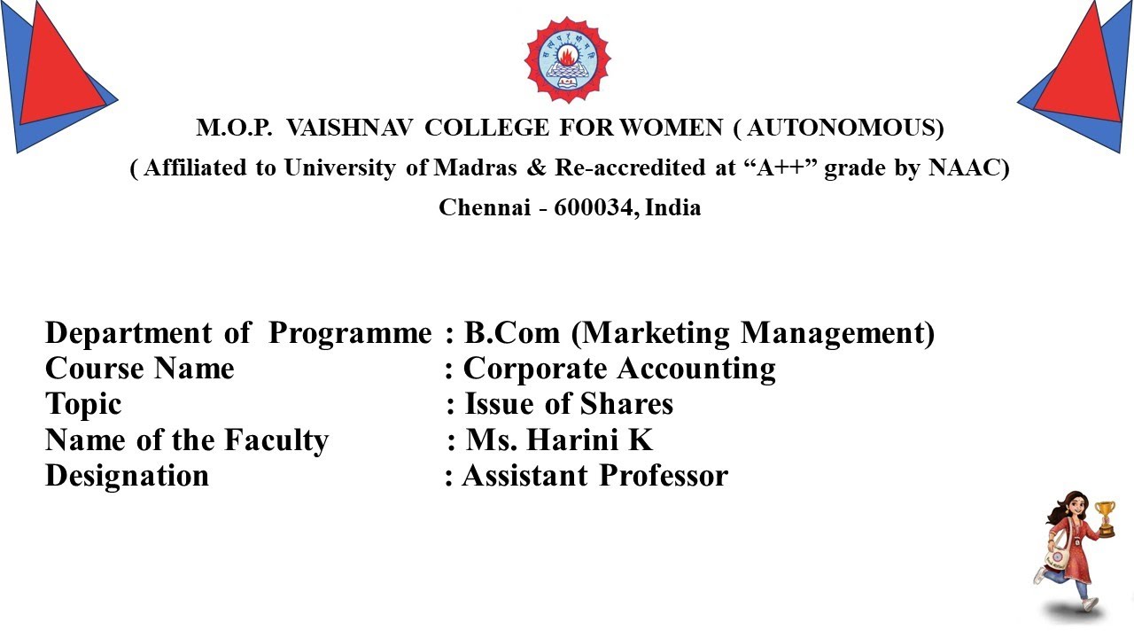 Issue of Shares Ms Harini K - YouTube