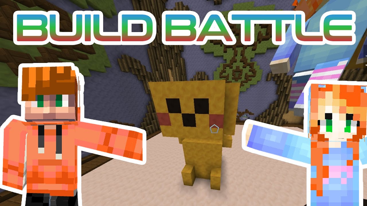 VI BYGGER PIKACHU | Build Battle | Norsk Minecraft - YouTube