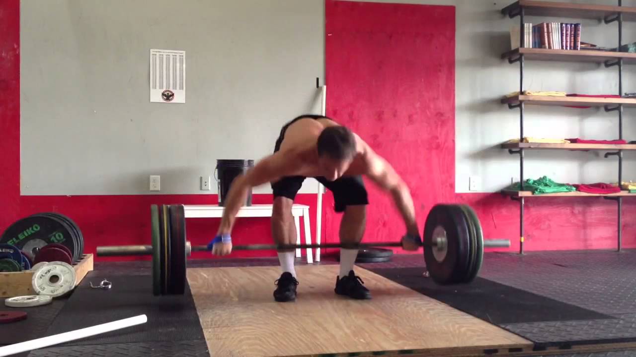 Snatch deadlift + shrug - YouTube