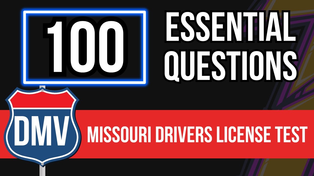 Missouri Drivers License Test (100 Essential Questions) - YouTube