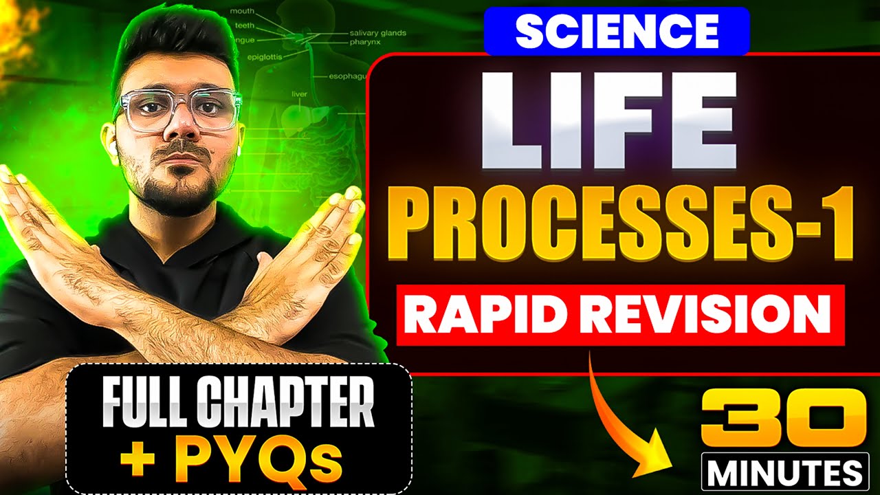 Life Processes in Living Organisms Part - 1 in 30 Minutes || Fast ...
