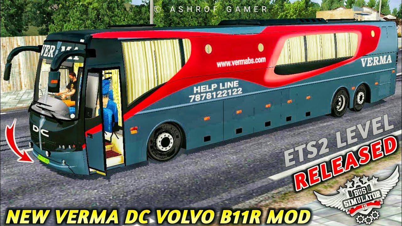 New VERMA DC VOLVO B11R BUS MOD For Bussid🥳Bussid Volvo Bus Mod | New ...