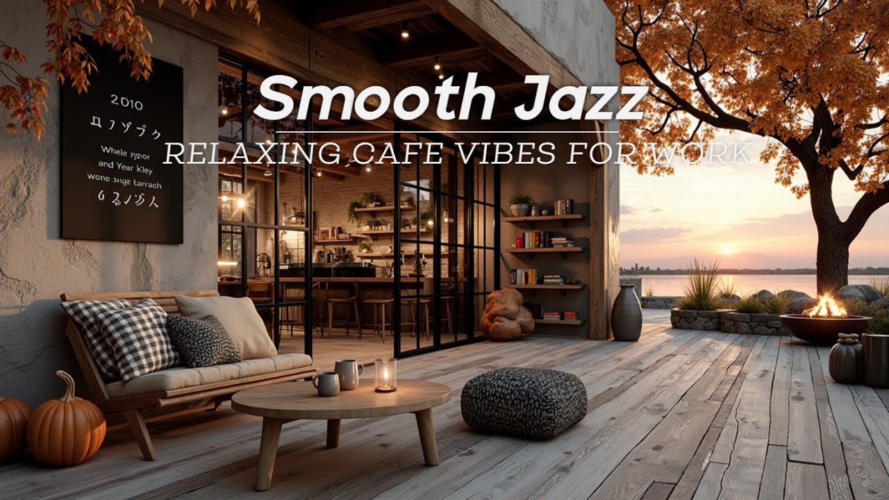 Smooth Autumn Jazz Playlist | Relaxing Cafe Vibes for Work & Study at ...