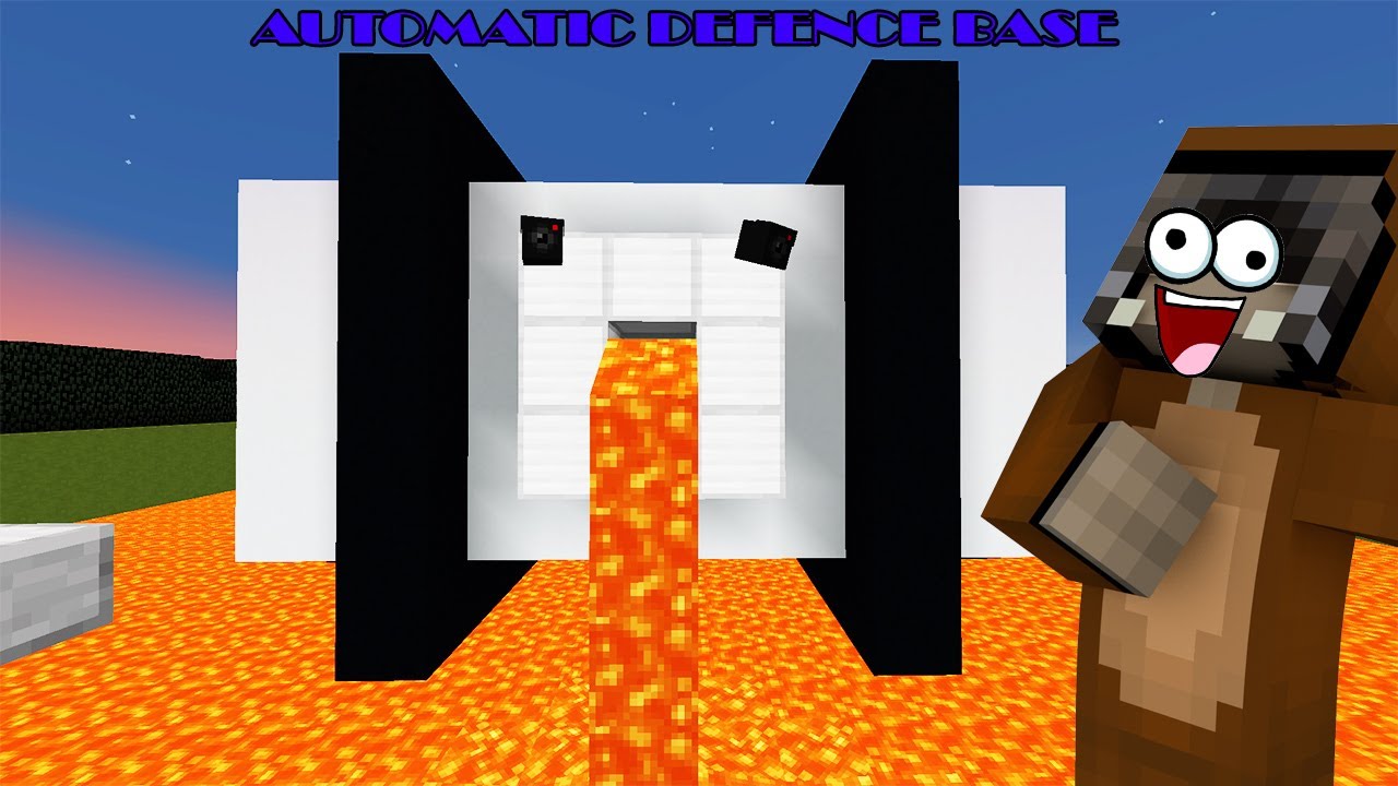 Minecraft : AUTOMATIC DEFENCE BASE ฐานทัพที่ปลอดภัยมาก แม้แต่เจ้าของยัง ...