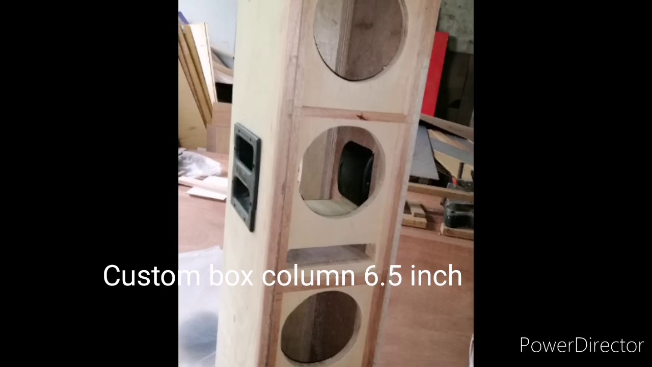 Custom column box speaker 6.5 inch - YouTube
