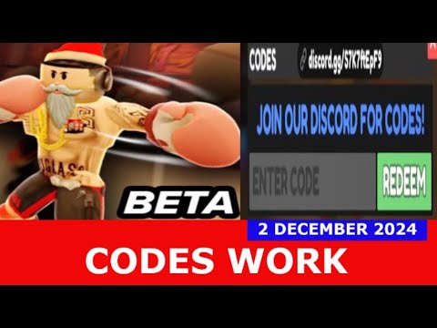 *CODES* BOXING BETA! ROBLOX | DECEMBER 2, 2024 - YouTube