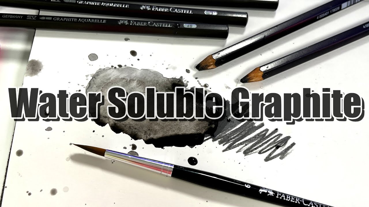 Water Soluble GRAPHITE PENCILS!.. Are They Good?! - Paint with Me - YouTube