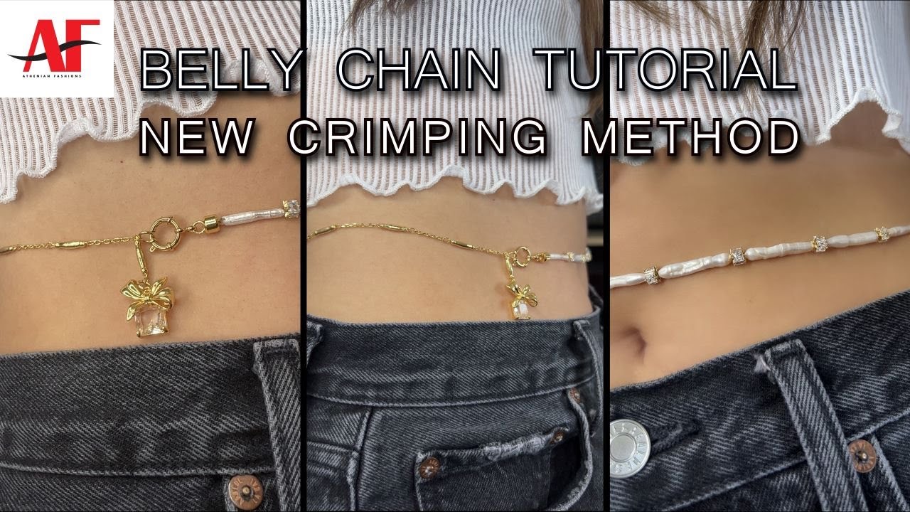 How to use a spacer bead as a crimp cover | Belly Chain Tutorial, Part ...