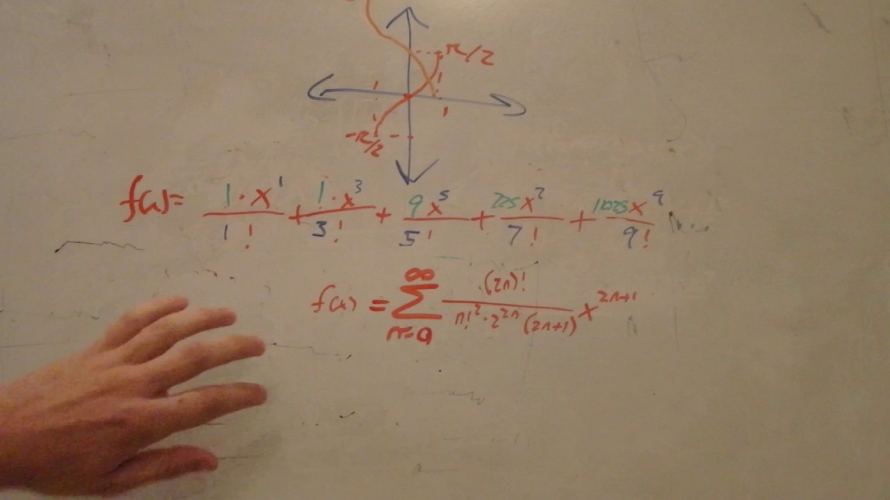 Arcsin Taylor Series - YouTube