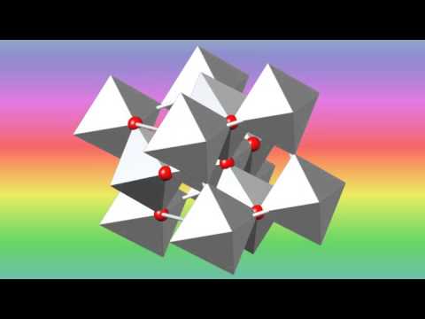 anatase crystal structure. кристаллическая структура анатаза - YouTube