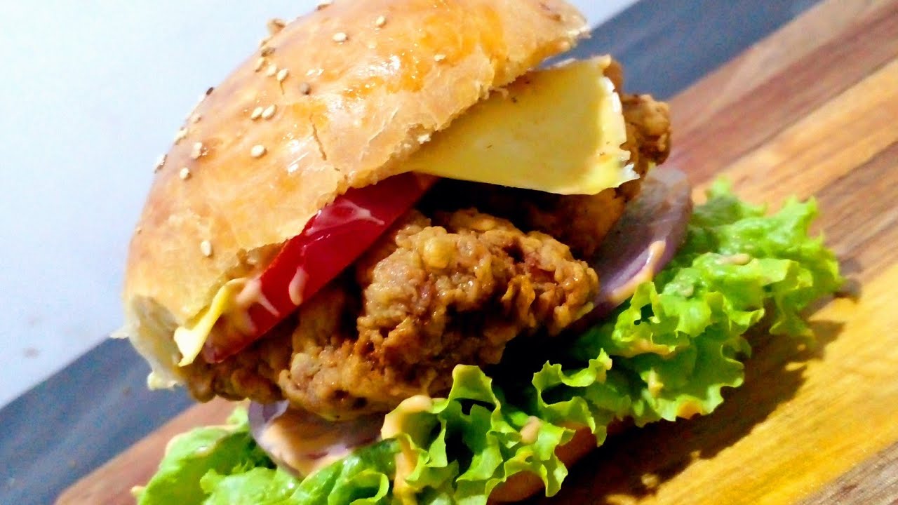 How to make burger bun/Zinger burger recipe /Chicken Burger recipe/KFC ...