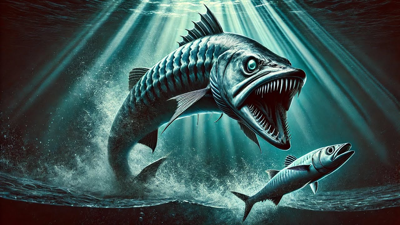 Barracudas Unleashed: The Ocean’s Fearsome Predators in Action! - YouTube