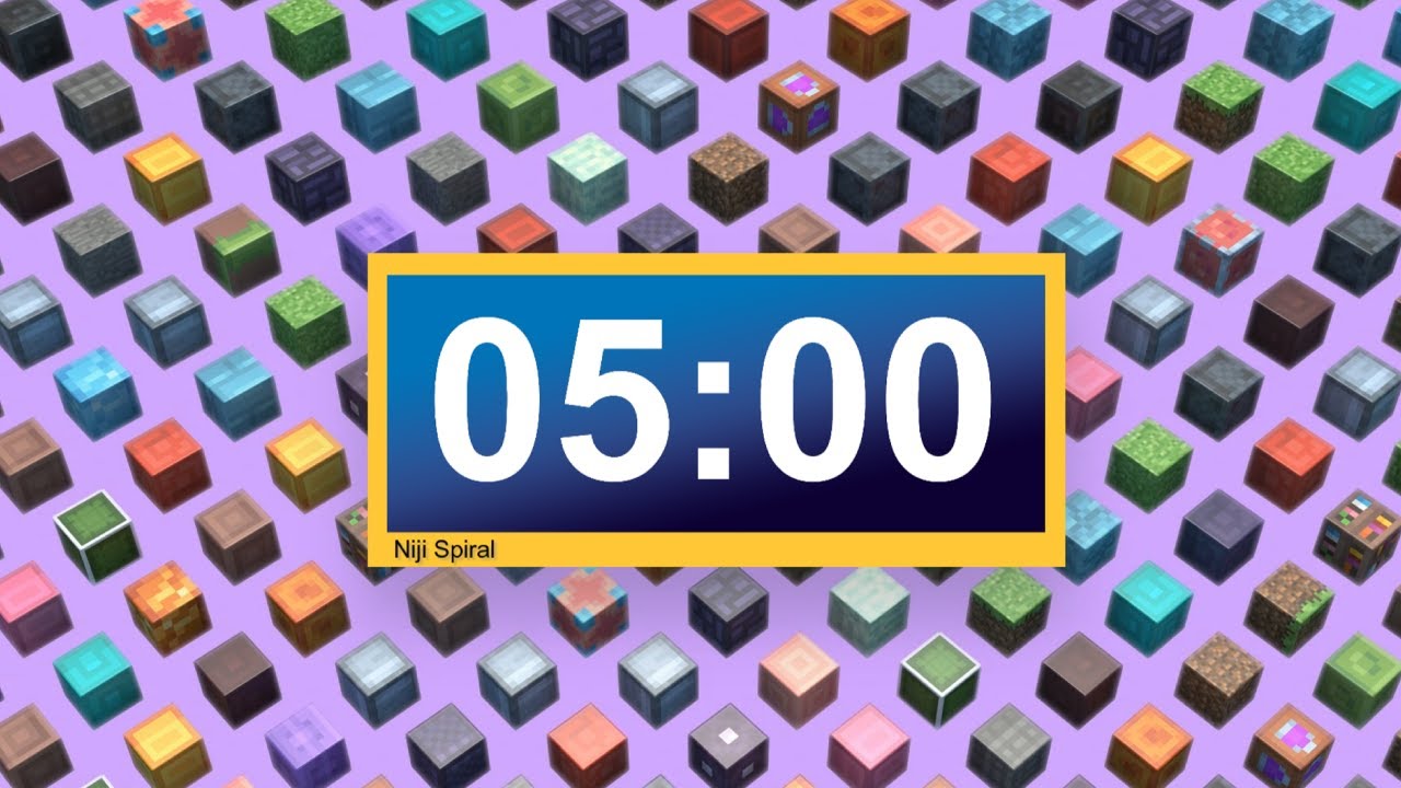 5 Minute Minecraft Countdown Timer with lo-fi Music - YouTube