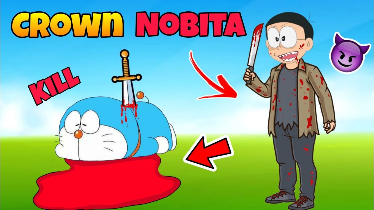 Nobita Become Crown Killer And Kill Scary Doraemon 😱 😱 | Shinchan And ...
