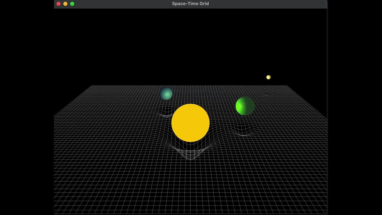 Space-Time Gravity Simulation in Python & OpenGL - YouTube