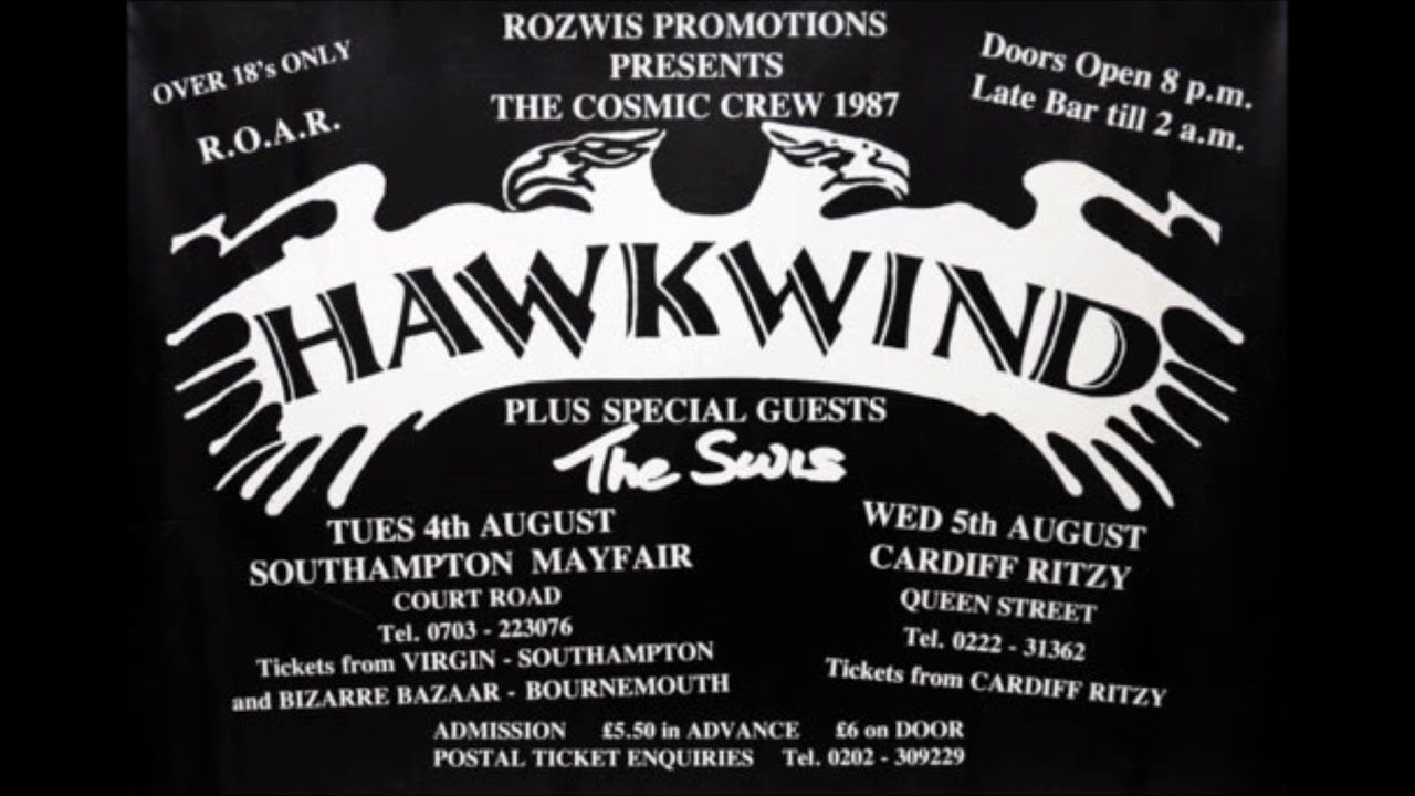 Hawkwind - 5th August, 1987, Cardiff, The Ritzy - YouTube