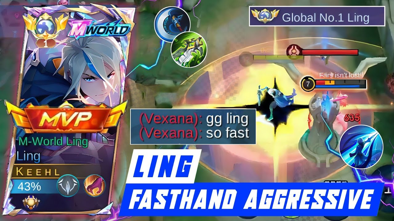 LING M-WORLD VS FULL CC HEROES! GLOBAL LING SOLO RANK - MOBILE LEGENDS ...