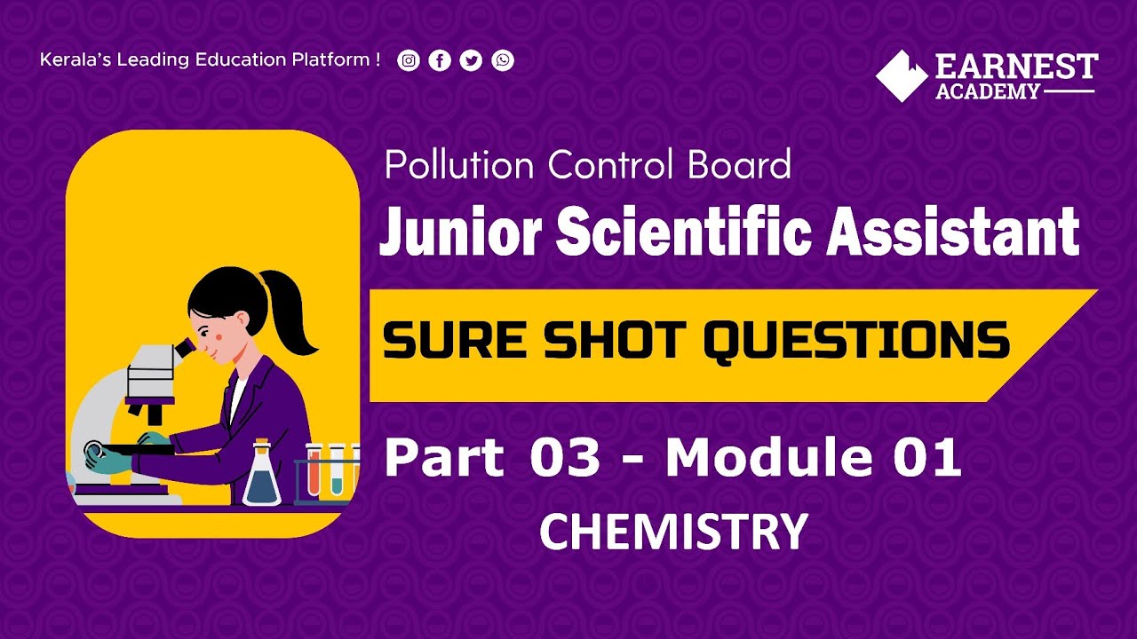 JUNIOR SCIENTIFIC ASSISTANT | JSA | PCB| CHEMISTRY | SURE SHOT ...