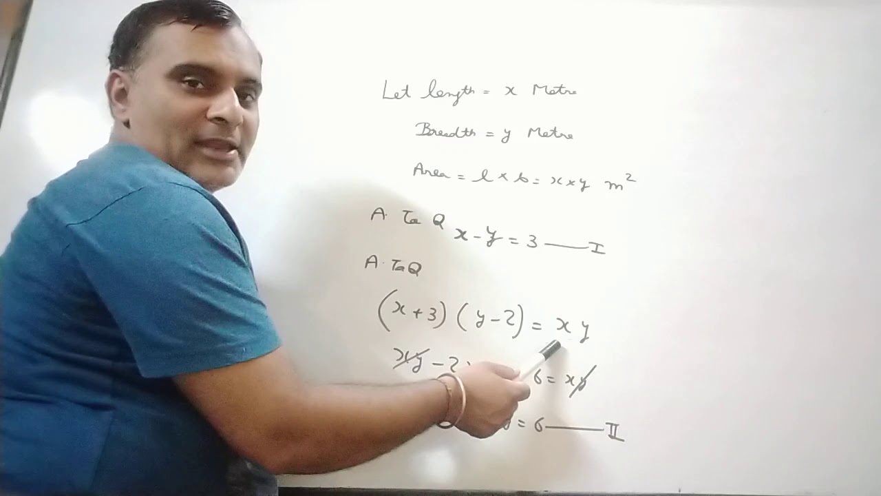 45 Linear equations of Class X By Ravi Taneja of Ex 3E.11 - YouTube