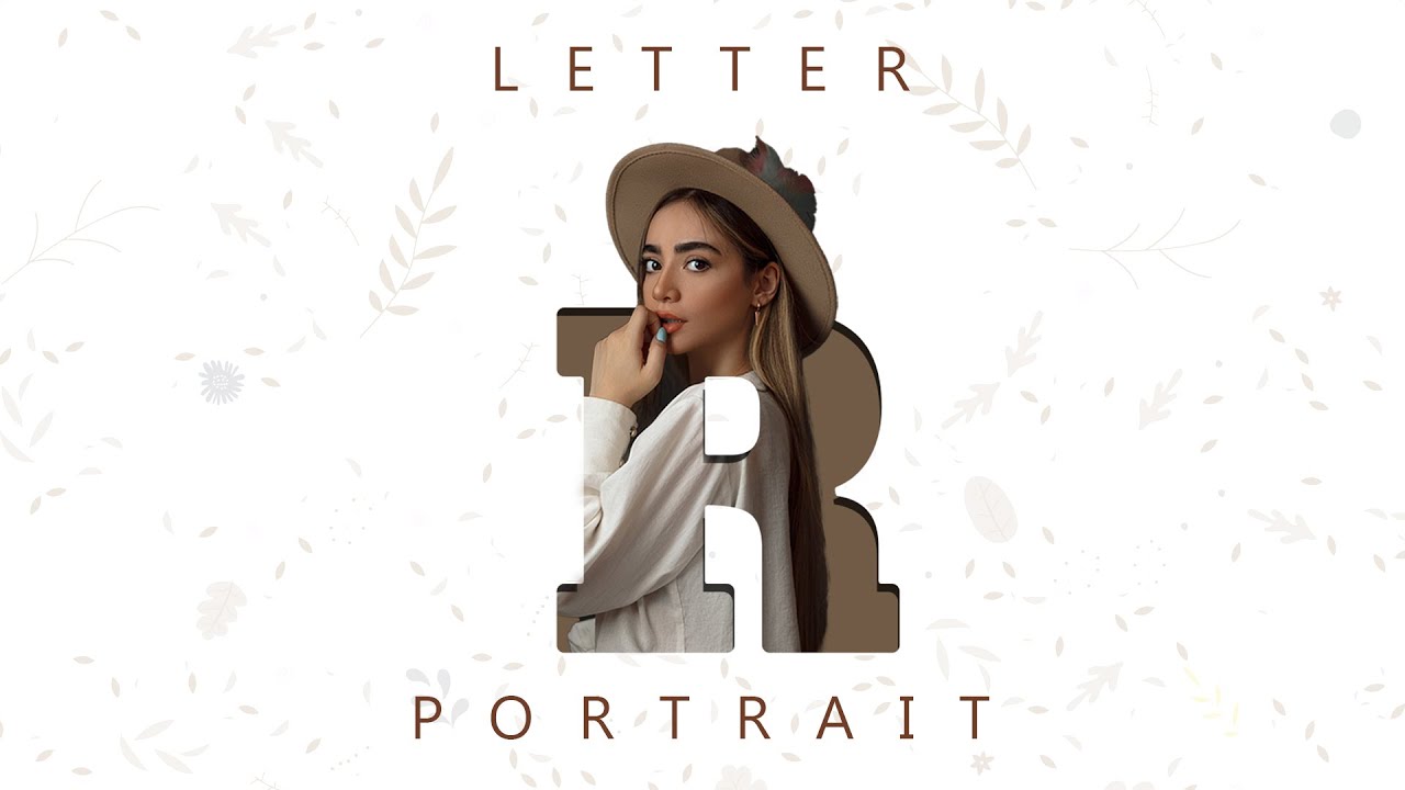 How to create letter portrait effect in photoshop | letter portrait ...