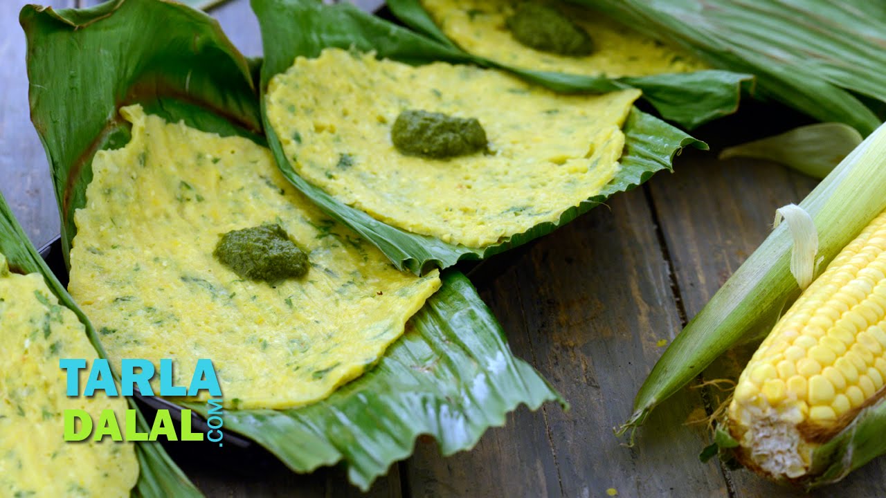 Corn Panki by Tarla Dalal - YouTube