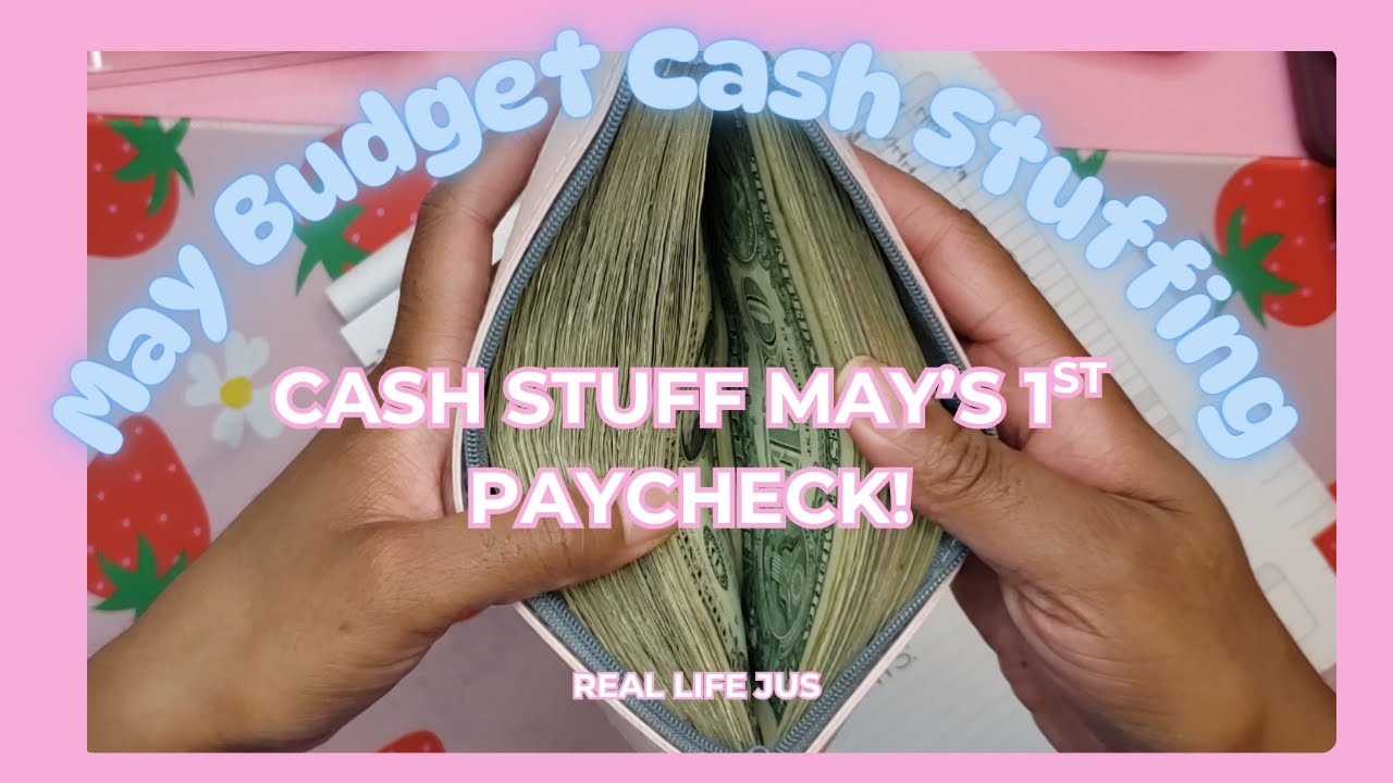 Cash Stuff With Me: Cash Stuff the First Paycheck in May - YouTube