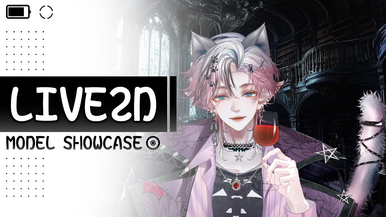 【Live2D Model Showcase】Shadow Cat Halloween Pink Ver. 【Live2Dモデル】 - YouTube