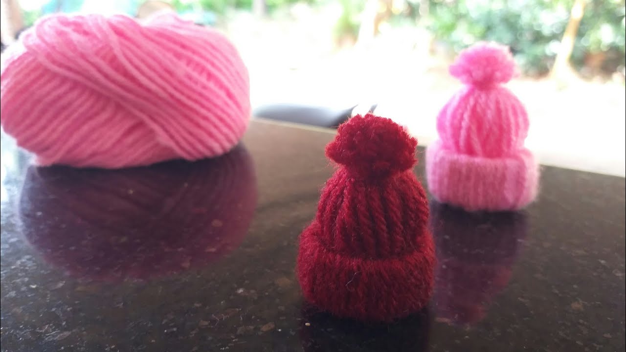 DIY-Doll Accessories Mini Wool Hat || Easy woolen carft || Hand craft ...