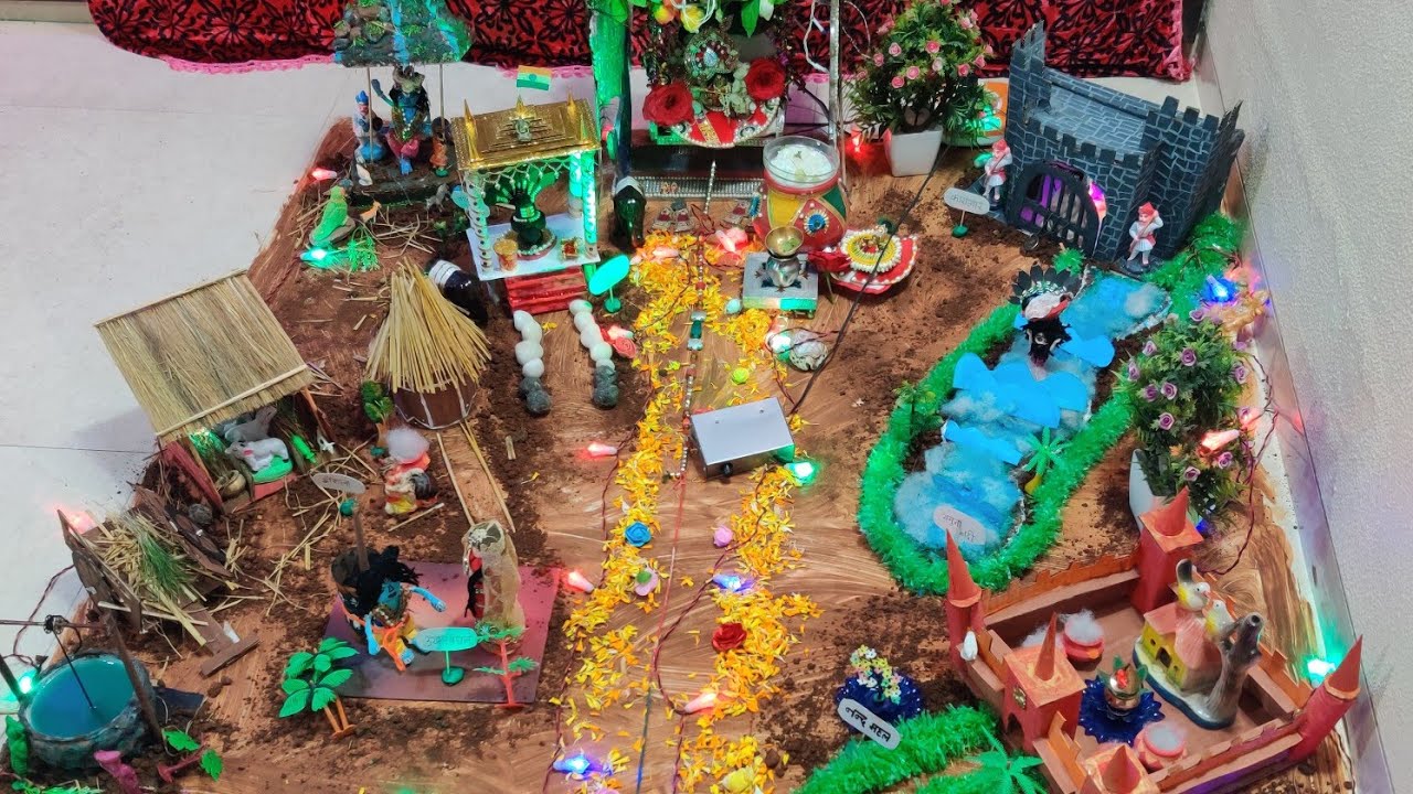 Krishna Janmashtami Jhanki | Handmade Decoration | Full Video ♥️ ...