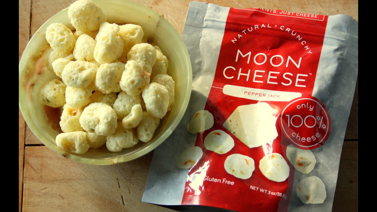 Foodie TV: Taste Testing Pepper Jack Moon Cheese - YouTube