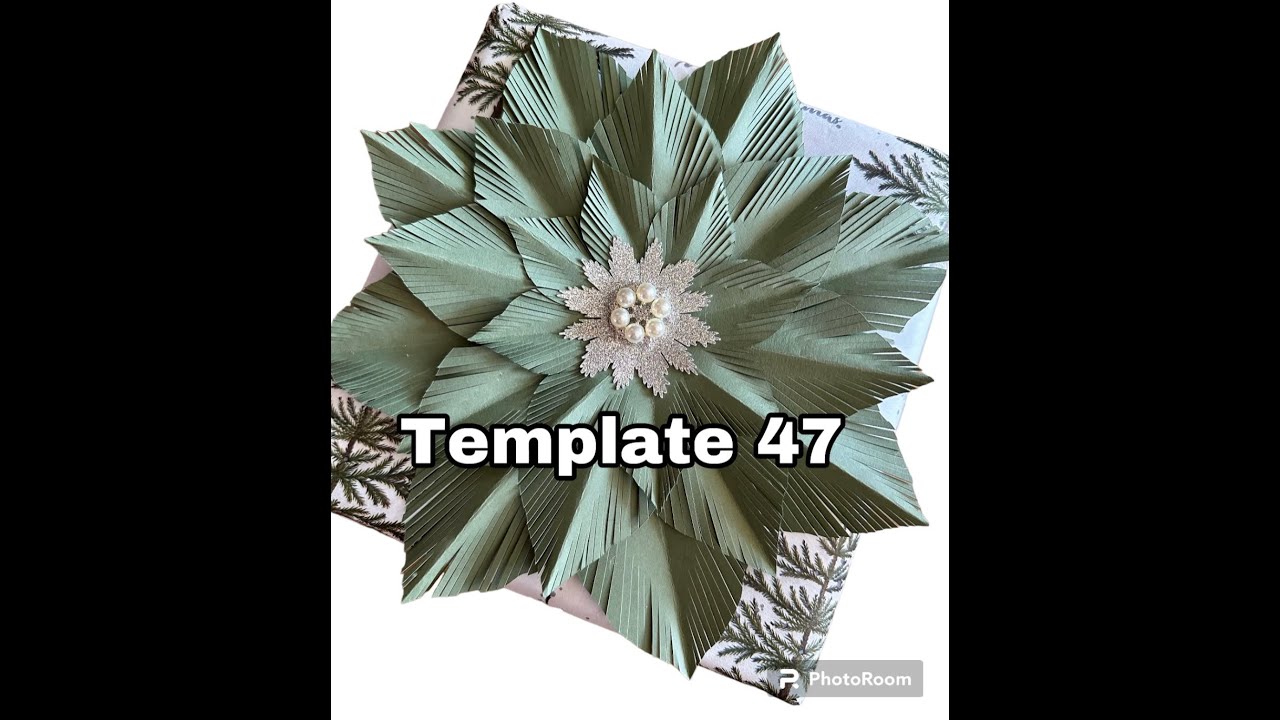 DIY Snowflake Paper Flower | Template 47 - YouTube