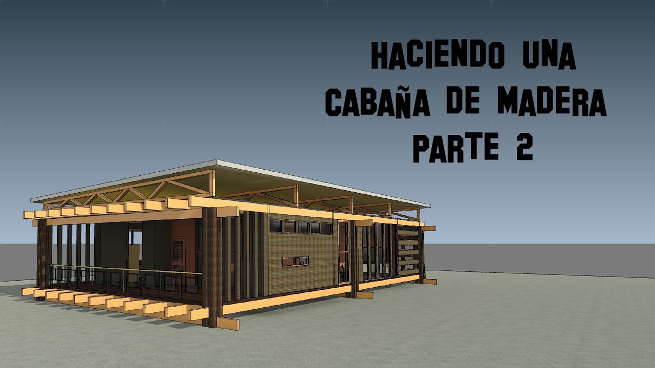Haciendo una cabaña en Revit parte 2 - YouTube