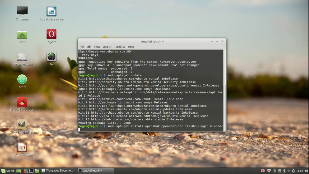 how to install OpenShot on linux mint or ubuntu - YouTube