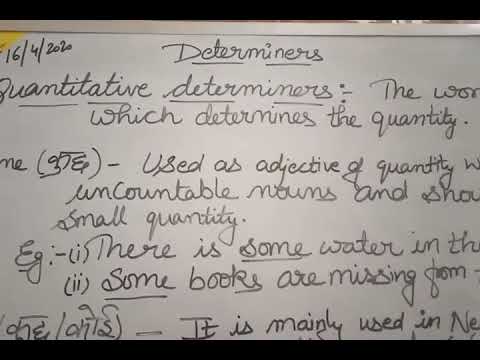 Quantitative determiners part-1 - YouTube