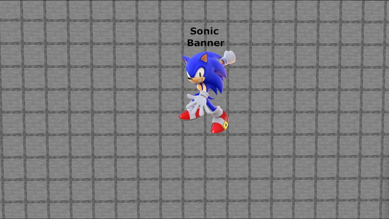 How to make a Sonic Banner in Minecraft! - YouTube