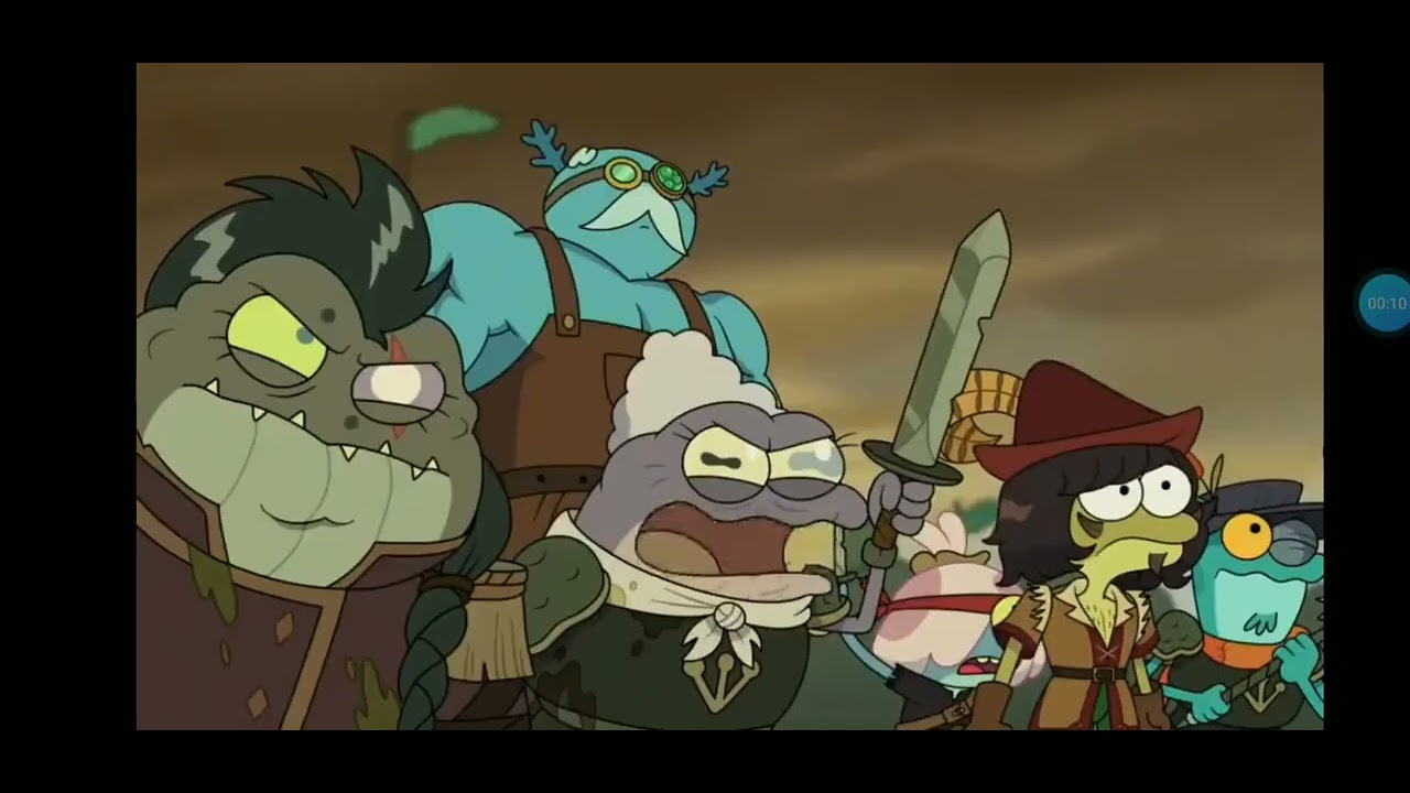 amphibia the binging of the end Andrias is in the battle field - YouTube