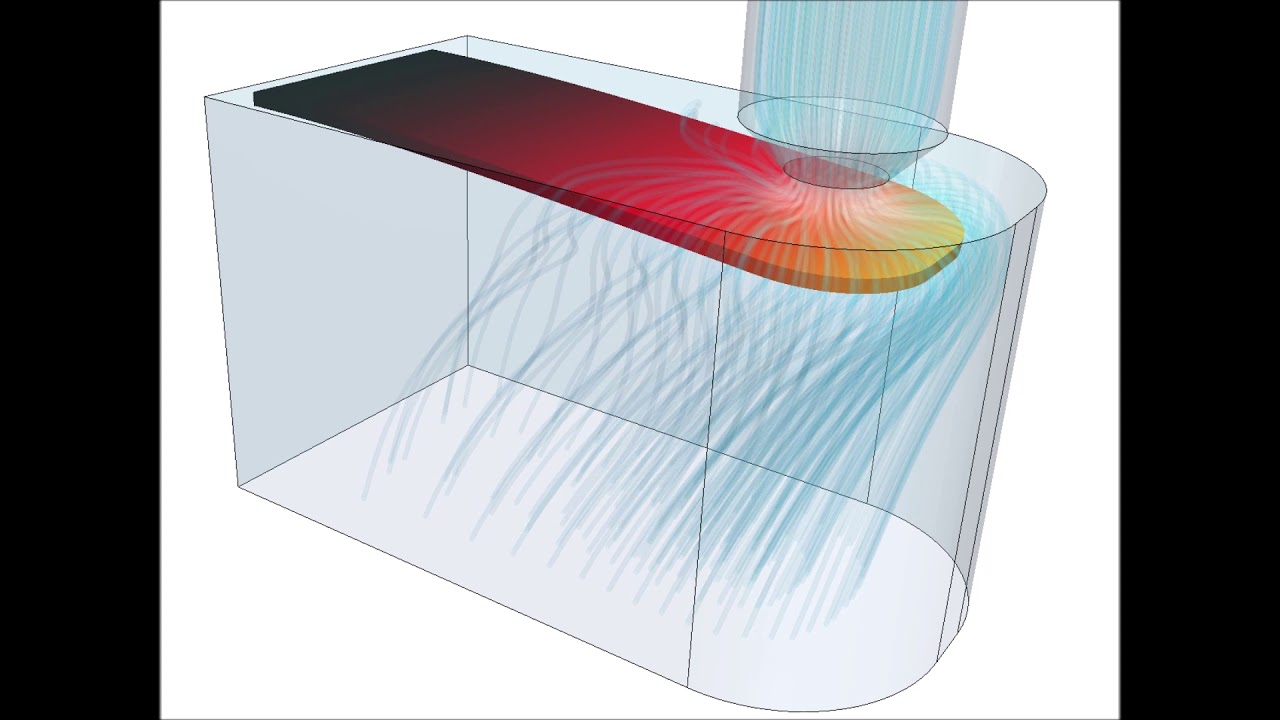 FSI analysis with OpenFOAM/CalculiX and preCICE: Opening of a valve by ...