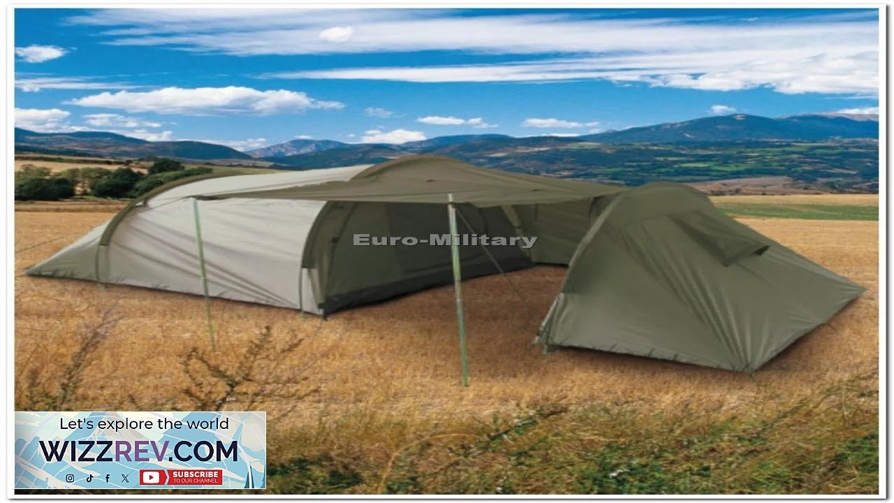 Professional Army Outdoor Camping 4 Men Tent + Storage Space OD Review ...