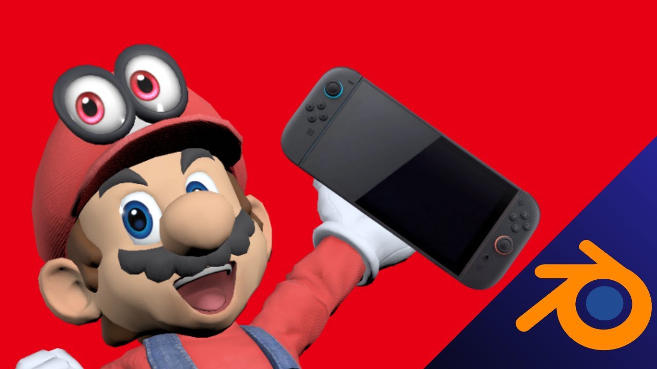 Making "Making Mario and Cappy with Nintendo Switch 2 Render" [BLENDER ...