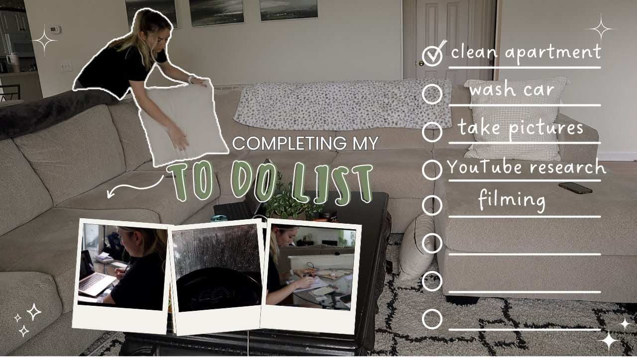 COMPLETE MY TO DO LIST WITH ME | Cleaning, organizing, filming content ...