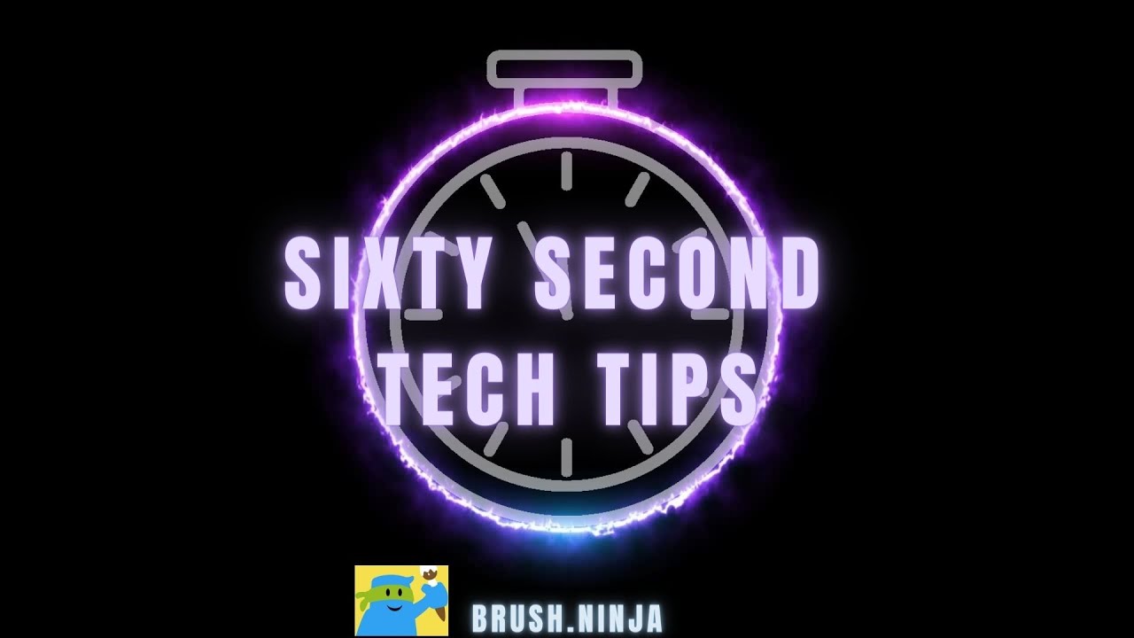 Sixty Second Tech Tips: Brush Ninja - YouTube