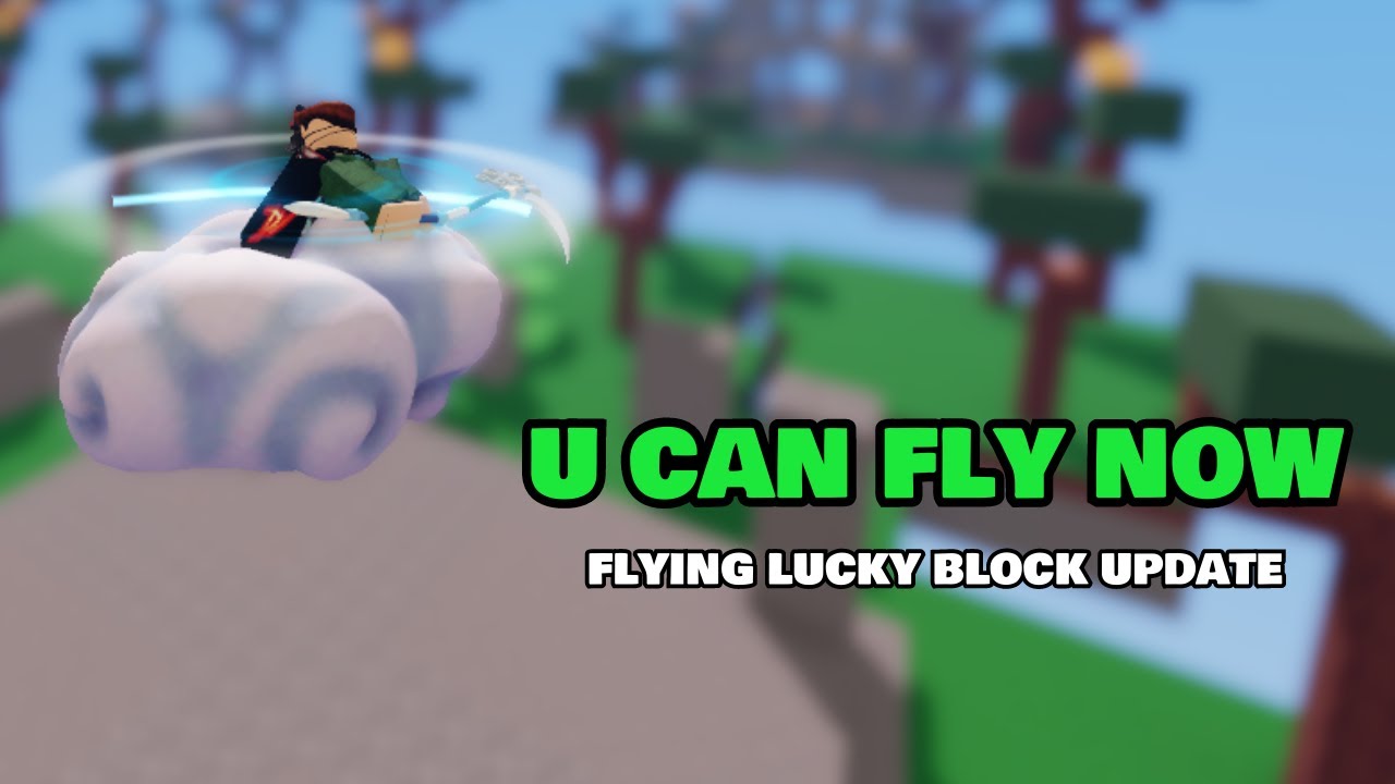 Flying Lucky Block Update in Roblox Bedwars - YouTube