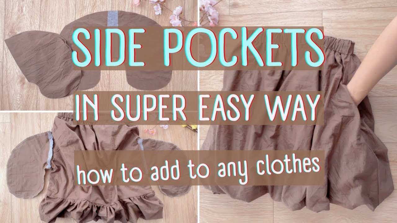 How to Add Pockets to Any Clothes | Super Easy Sewing Tutorial for ...