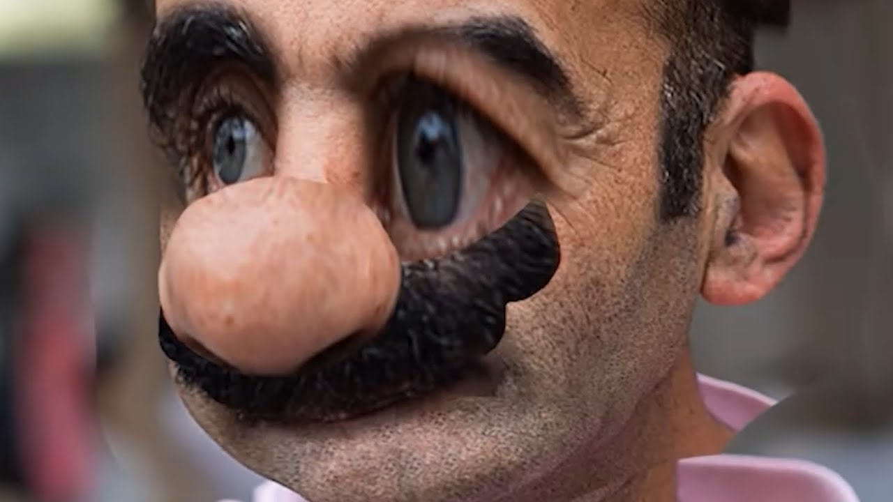 watch him become SUPER MARIO! - YouTube