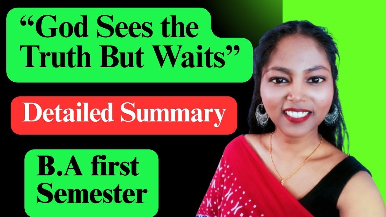 Lesson-1 | ‘God Sees the Truth But Waits’ | B.A 1st Sem | English Major ...