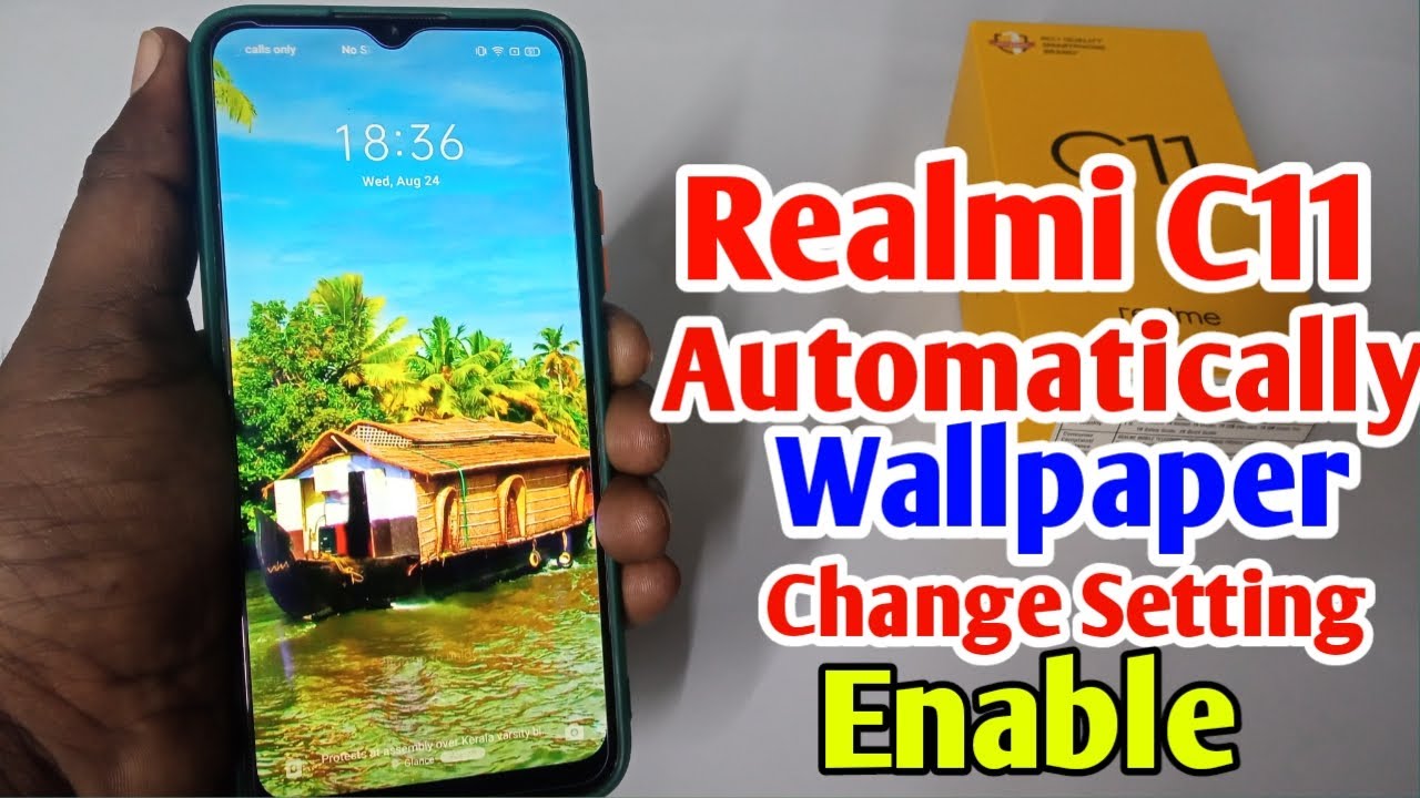 How To Change Wallpaper in Realmi C11 Automatically When Lock Screen ...