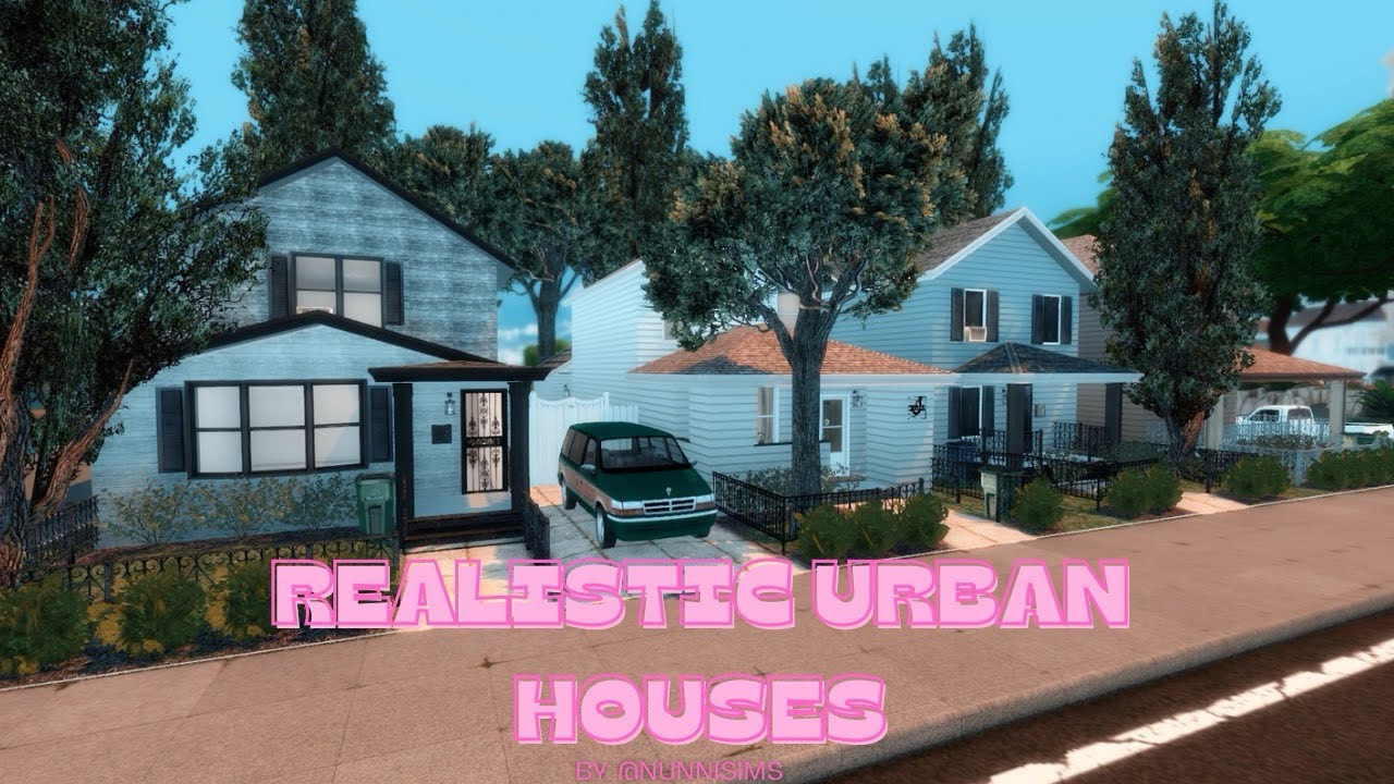 SIMS 4 REALISTIC URBAN BUILD - YouTube
