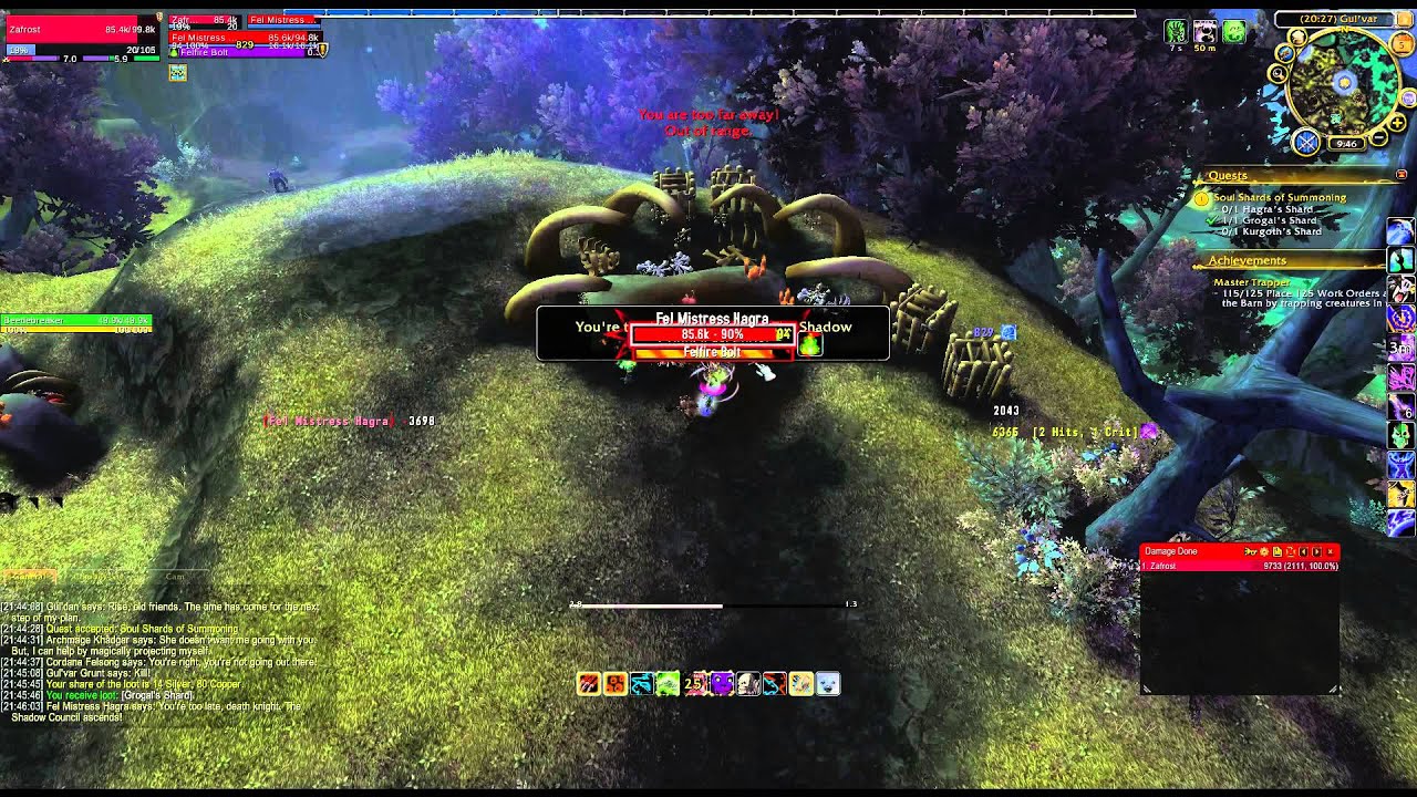 Soul Shards of Summoning WoW Quest - YouTube