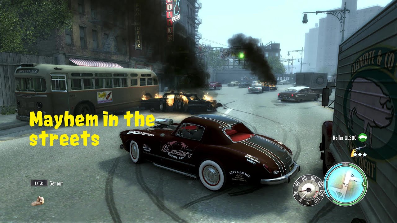 Car chase and drifts with plenty of death and explosions Mafia 2 game ...